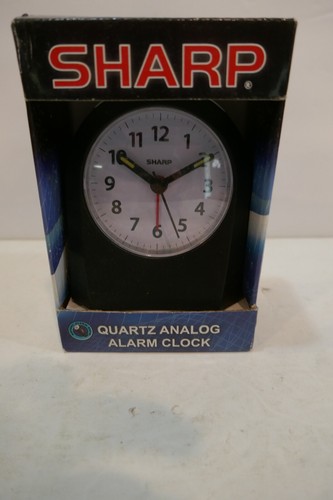 Sharp Quartz Analog Alarm Clock Ascending Alarm Volume, Snooze, Glow In ...