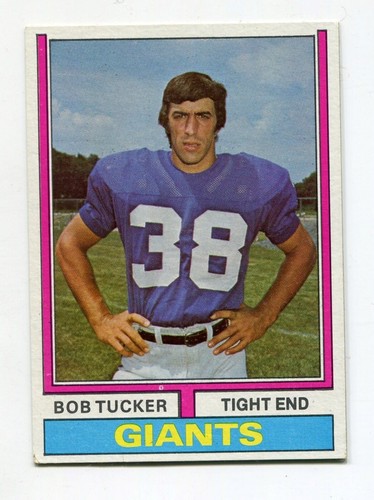 1974 Topps Parker Brothers Pro Draft Card Bob Tucker #127 New York ...
