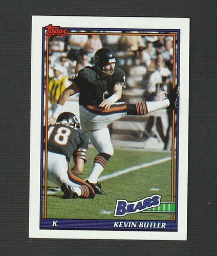 1991 Topps Football Kevin Butler #166 Chicago Bears | eBay