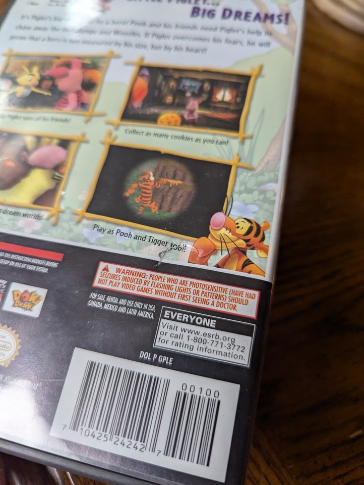 Piglets Big Game - Nintendo GameCube No Manual - Fast Shipping Rare ...