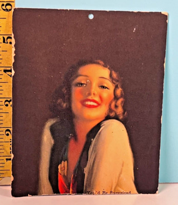 Vintage Pinup Calendar Top: Unknown Artist "You'd Be Surprised" 🔥 | eBay