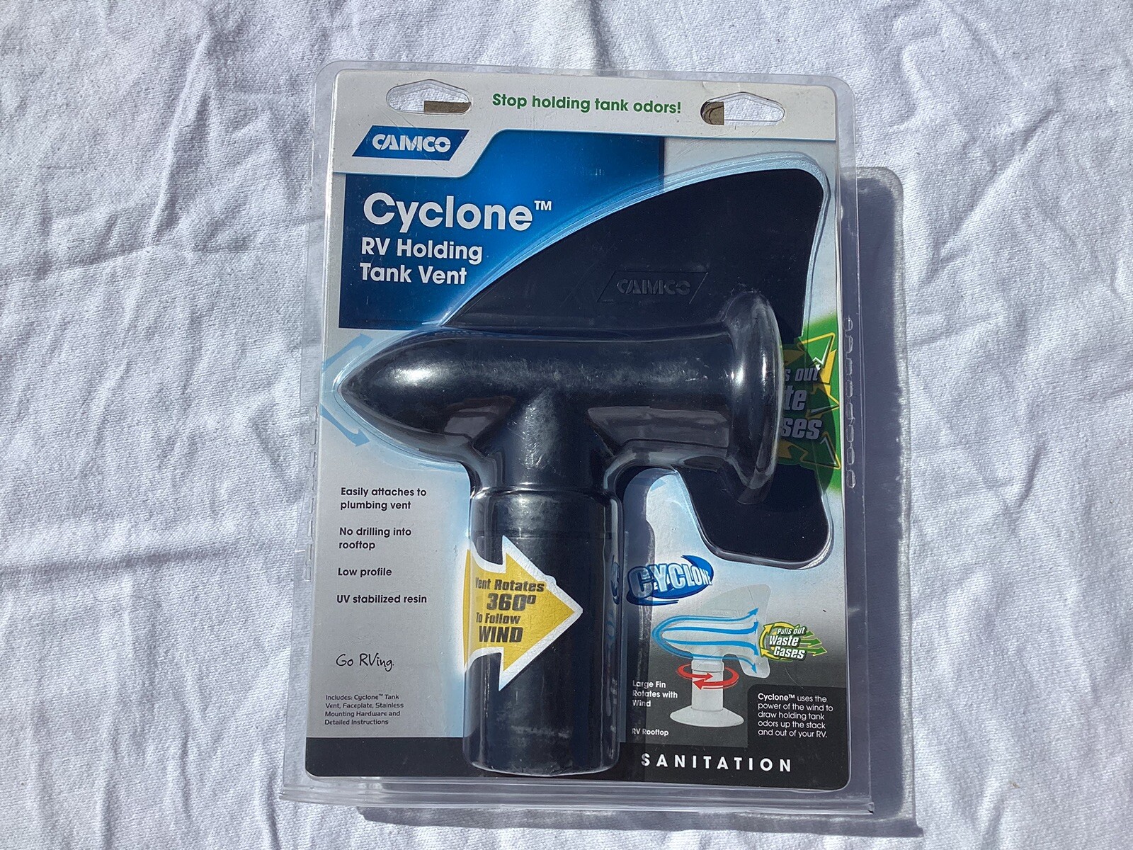 CAMCO RV 40597 Black Cyclone Plumbing Sewer Vent for sale online | eBay