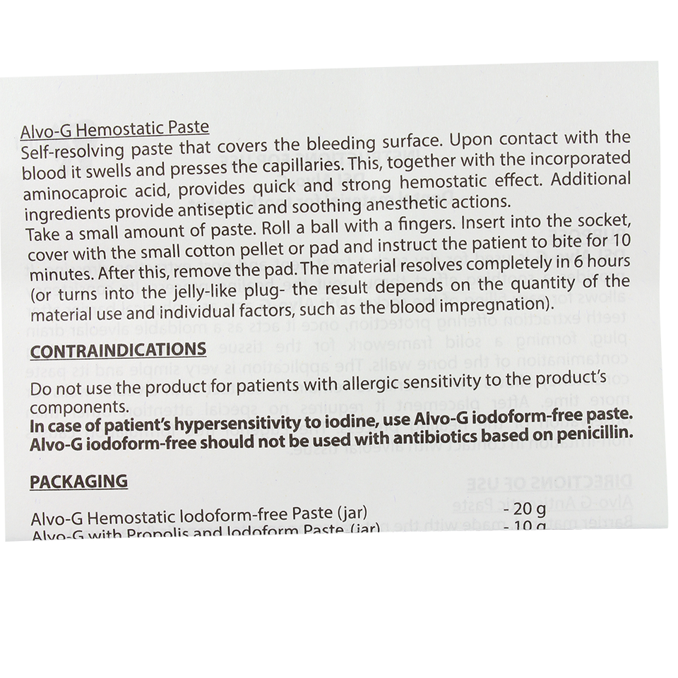 1х DSI Alvo-G Dental Use Dry Socket Post Teeth Extraction Cure Paste ...