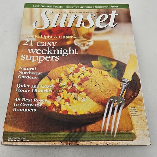Sunset Magazine The Magazine Of Western Living January 2001 | eBay