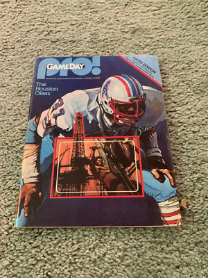 1981 San Francisco 49ers v Houston Oilers Football Program Joe Montana ...