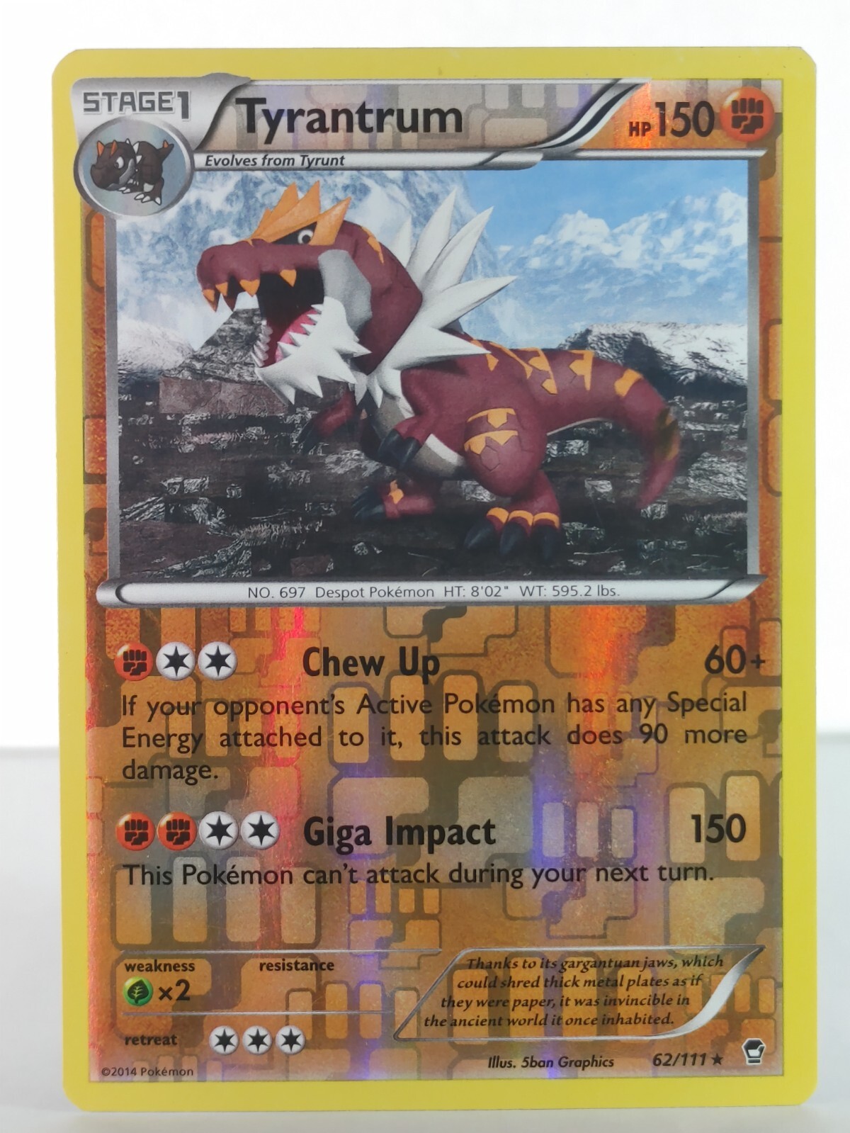 Tyrantrum Pokemon Card