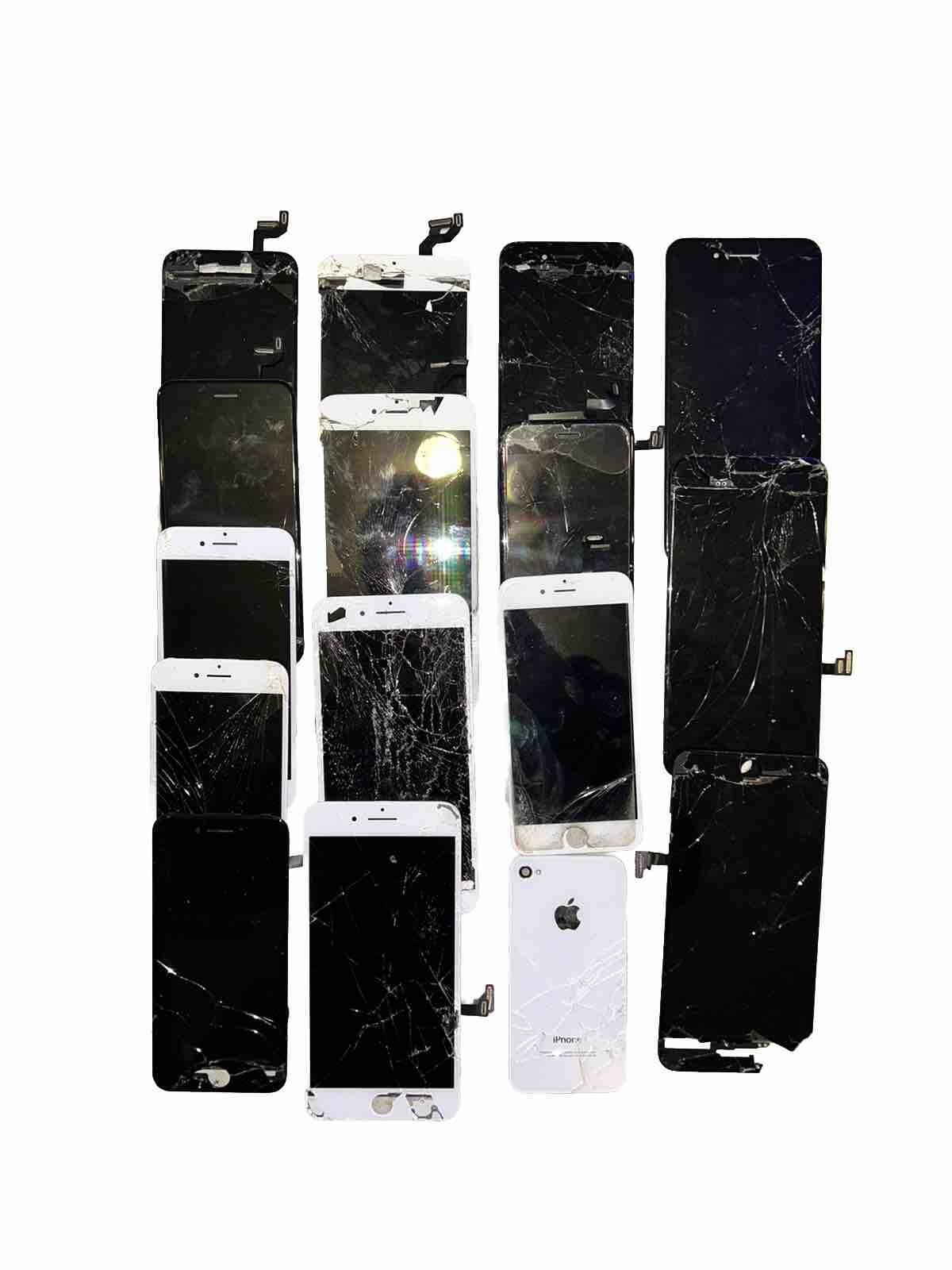 iPhone lcd Broken Digitizer 16 Piece Lot 6, 6s, 6+, 6s+, 7, 7+, 8 For Repair | eBay