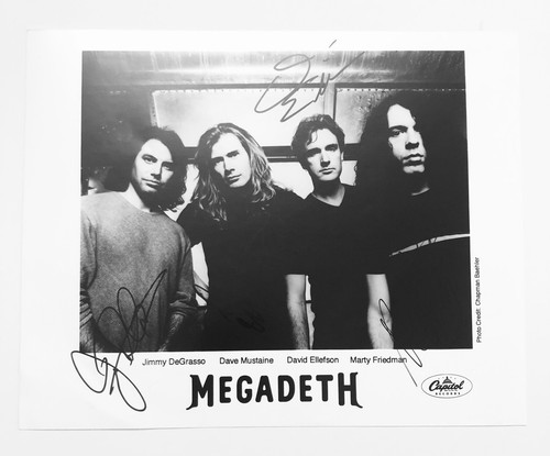 Megadeth Promotional Press Photo Signed In-Person 2000 | eBay
