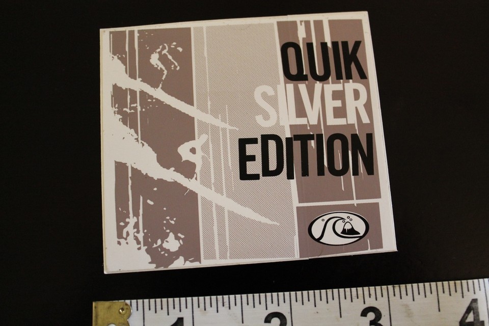 QUIKSILVER Silver Edition Quicksilver Vintage Surfing Decal STICKER | eBay