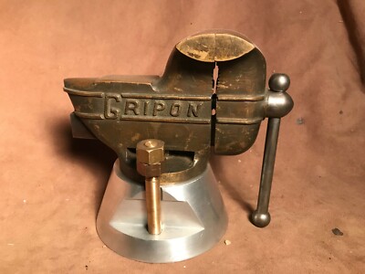Vintage bronze GRIPON bench vice Bronze vice rare vice collector grade ...