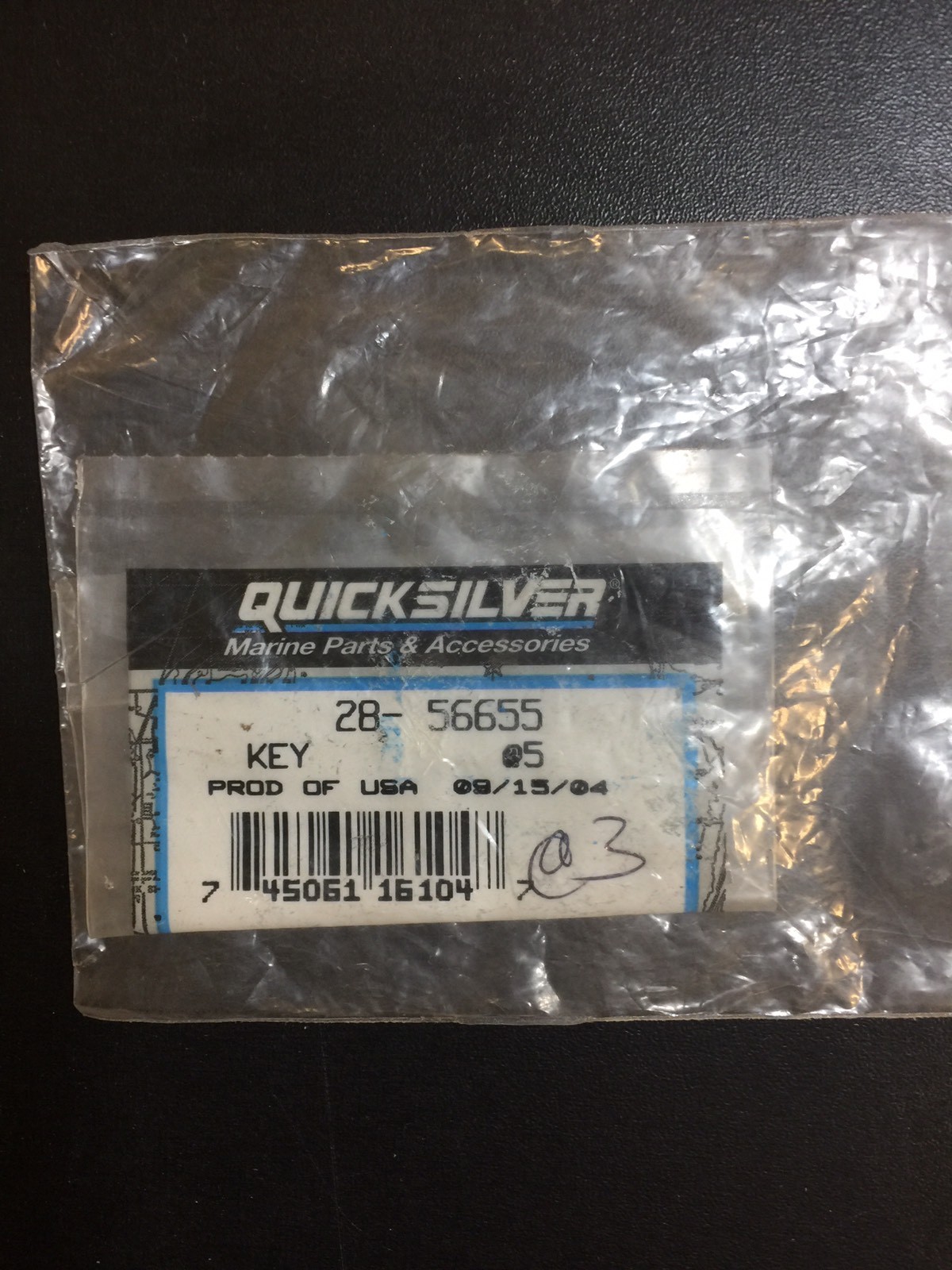 Quicksilver Key @3 28-56655 | eBay