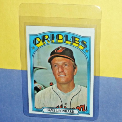 1972 DAVE LEONHARD Topps card #527 Baltimore Orioles | eBay