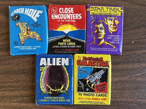 Vintage Topps Movie Trading Cards 5 Wax Packs. | eBay
