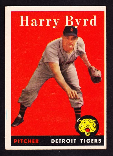 1958 TOPPS #154 HARRY BYRD TIGERS | eBay