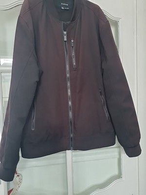 FIRETRAP MENS BLACK BOMBER JACKET ZIPP POCKETS ELASTIC WAIST AND CUFFS ...