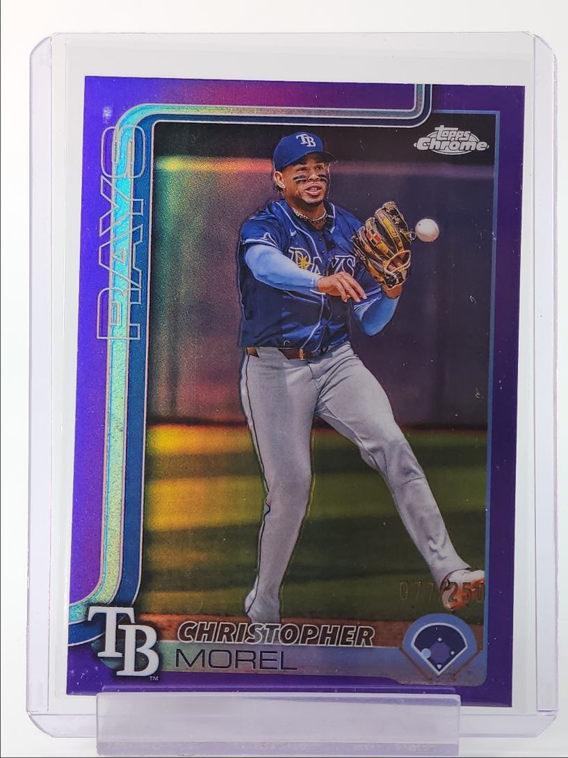 Christopher Morel 2025 Topps Chrome #64 Purple Refractor /250 Price ...
