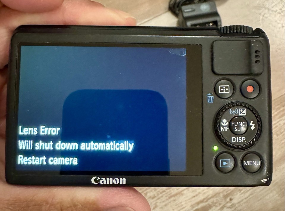 Canon PowerShot S200 WI-FI Digital Camera *NOT WORKING* Lens Error , 2x ...