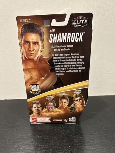 WWE Mattel Elite Legends Ken Shamrock Series 17 Green Trunks Action ...