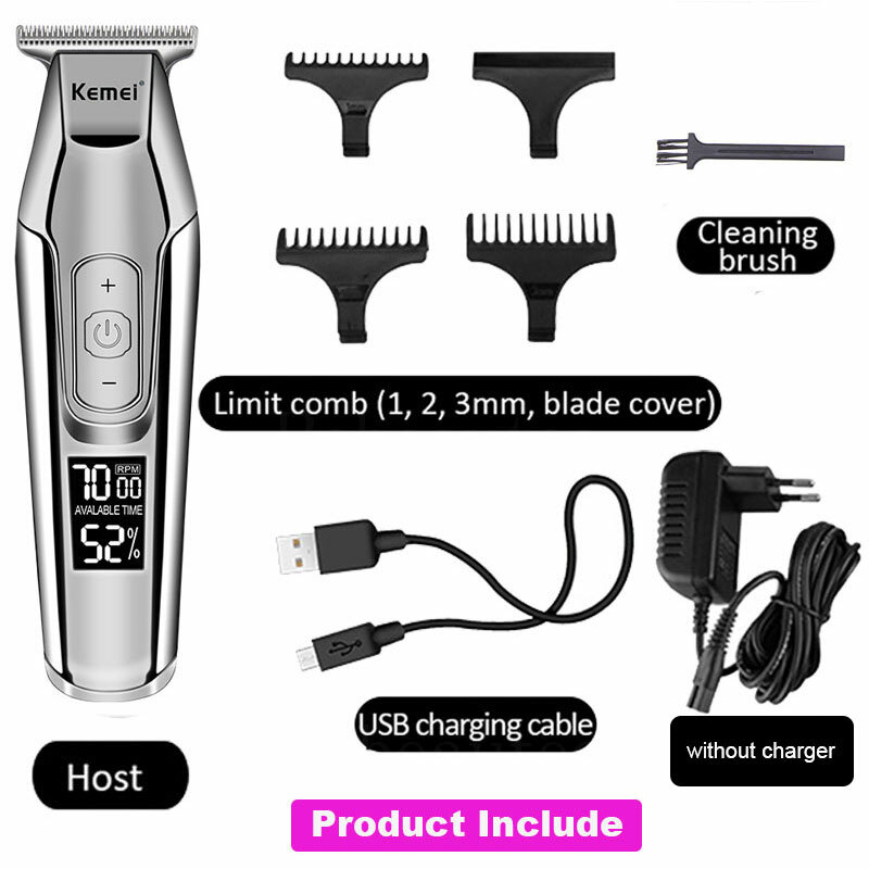 Metal Pro Electric Hair Clippers Rechargeable Hair Trimmers Haircut ...