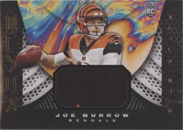 2020 Panini Black - Futuristic Relics Joe Burrow #F1 Copper /50 (MEM ...