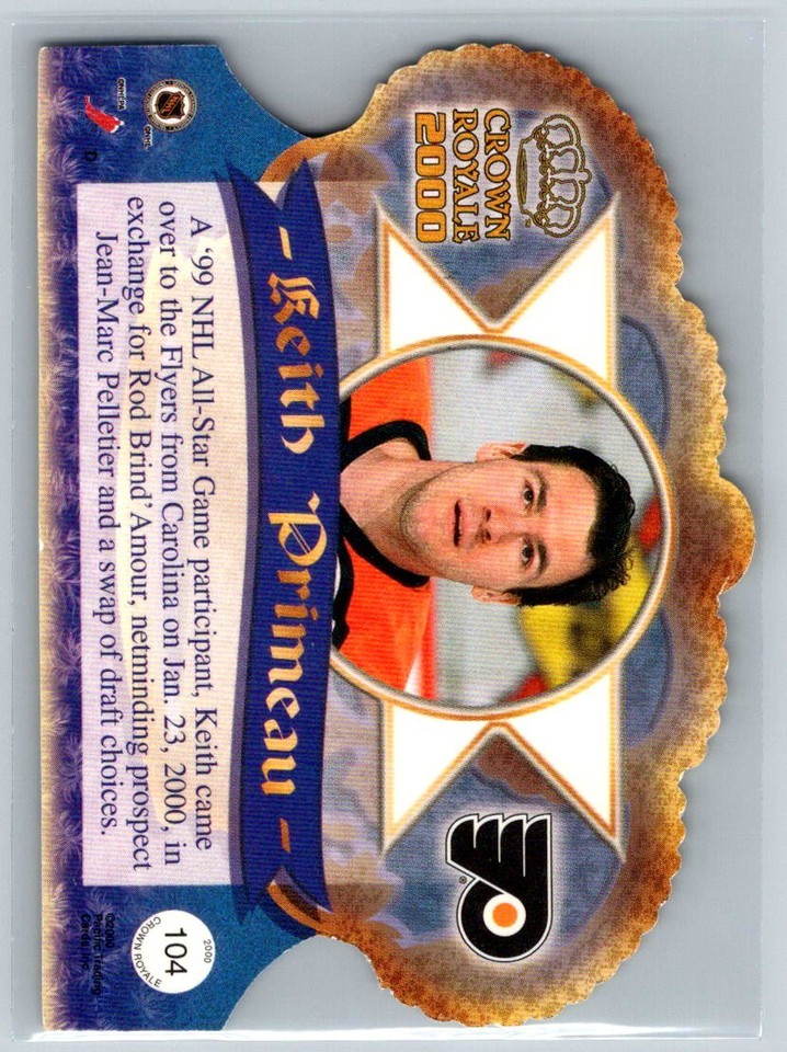 1999 Pacific Crown Royale #104 Keith Primeau Philadelphia Flyers | eBay