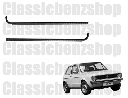 Volkswagen Golf Rabbit MK1 Door Window Scraper Seals Right & Left 2 ...