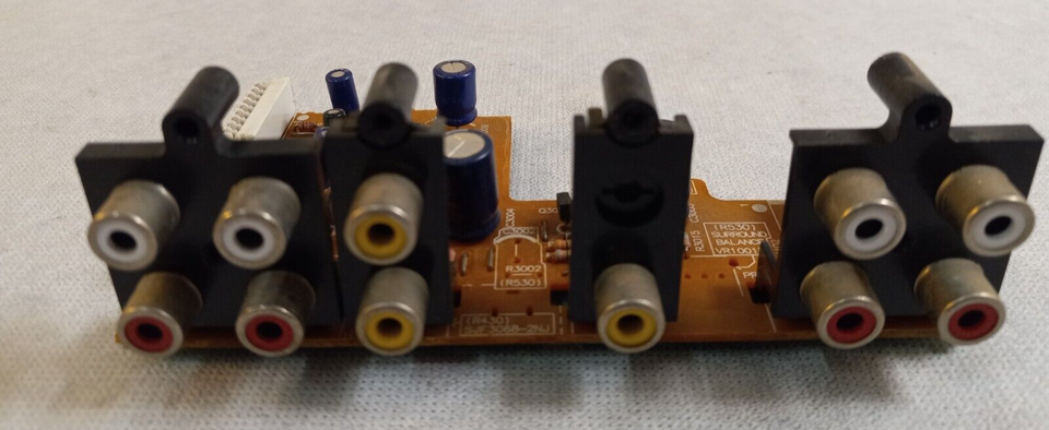 TECHNICS SA-R430 AM/FM Stereo Receiver PREAMP & VCR 1 INPUT /OUTPUT PCB ...