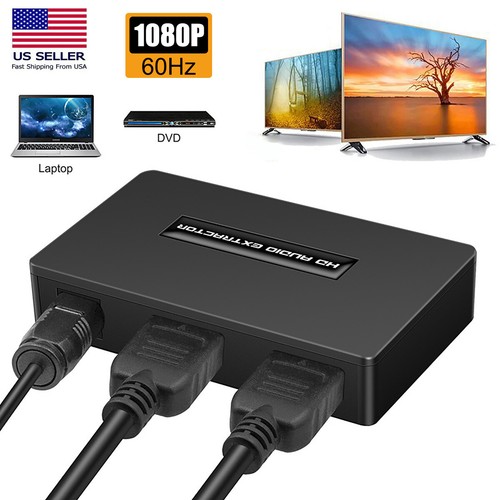 HDMI Audio Extractor Splitter Adapter Converter 1080P HDMI to HDMI ...