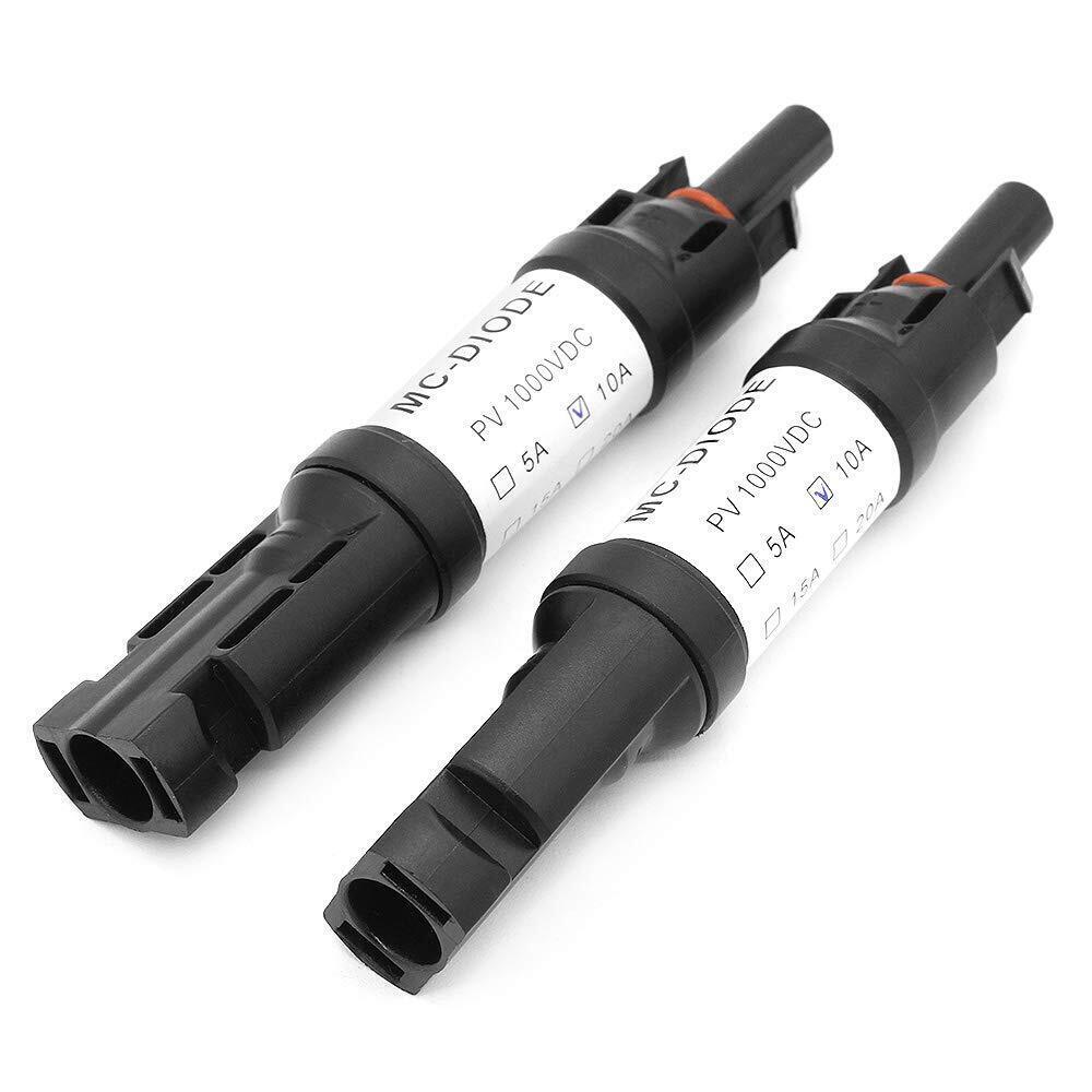 4x Solar PV Solardiodenstecker Solardiode 15A-30A Stecker Diode ...