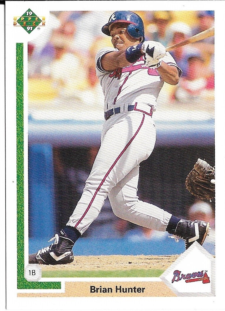 1991 Upper Deck Final Edition Brian Hunter Rookie Atlanta Braves 54F | eBay