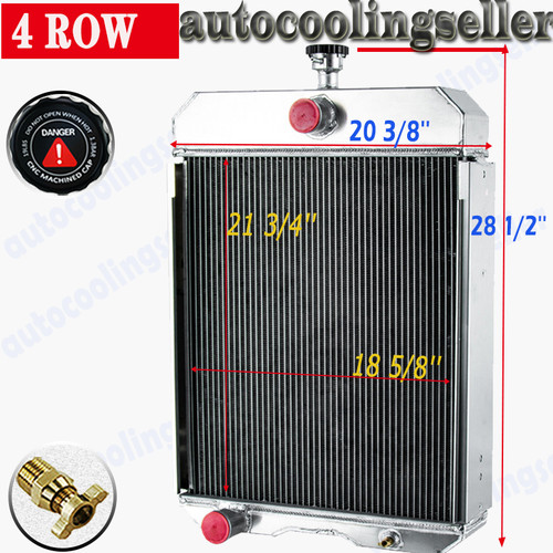 4-ROW TRACTOR RADIATOR FOR IH FARMALL 460 560 #370414R1,370413R92 ...