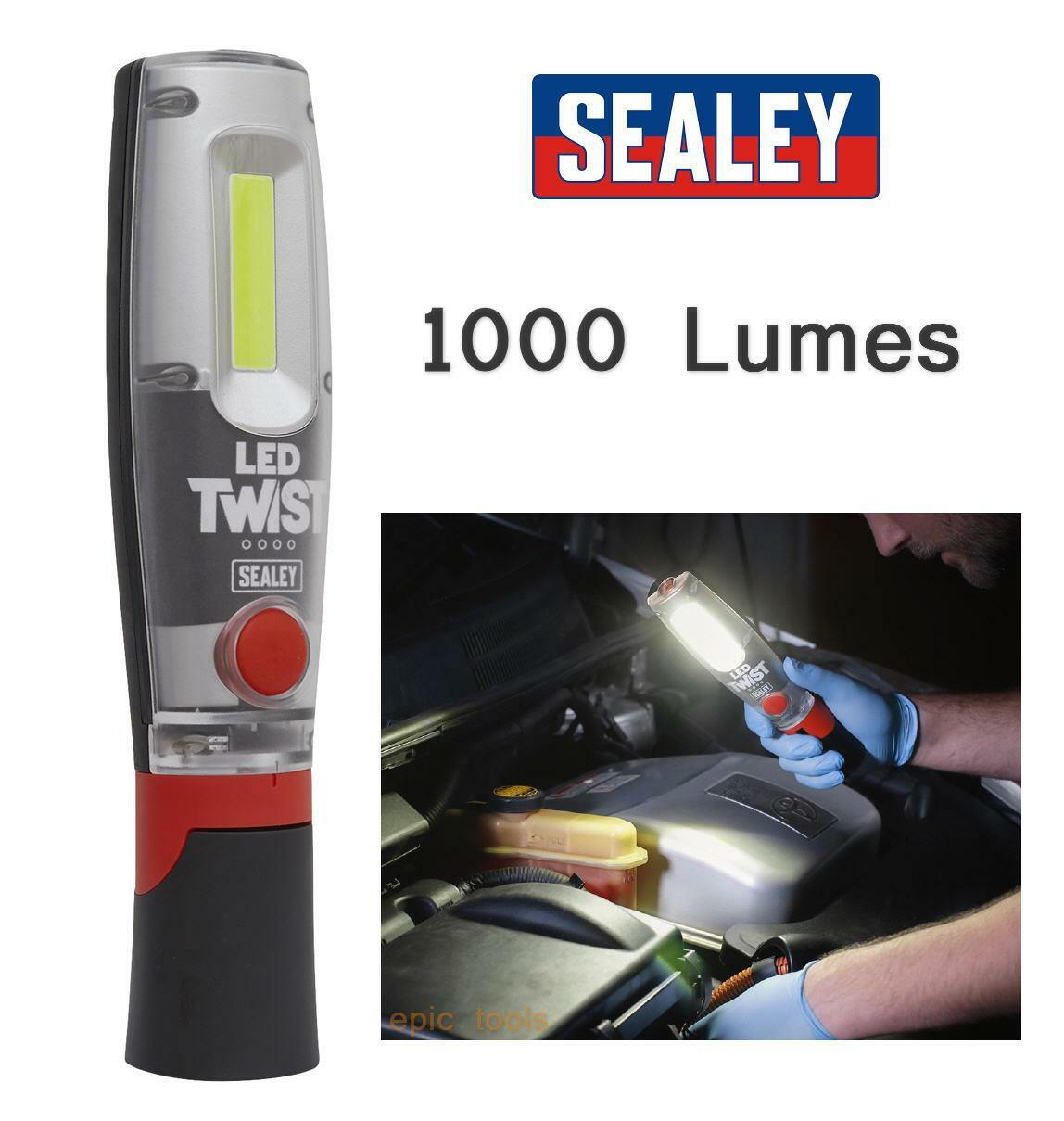 Sealey LED1001 Rechargeable 1000 Lumen COB LED Inspection Magnetic Lamp ...