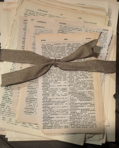 50+ Huge Lot Vintage Dictionary Pages Paper Scrapbooking Junk Journal ...