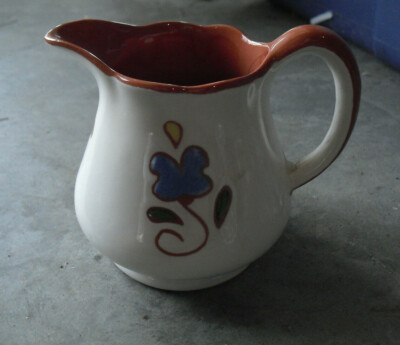 Unique Vintage Ruth Weller L.G.H. 1969 Flower Pottery Creamer 3 1/4 ...