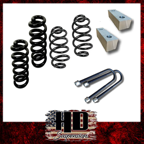 1963-1972 C10 K5 2"F 5"R Drop Kit Lowering Coils Springs Alumi Blocks ...