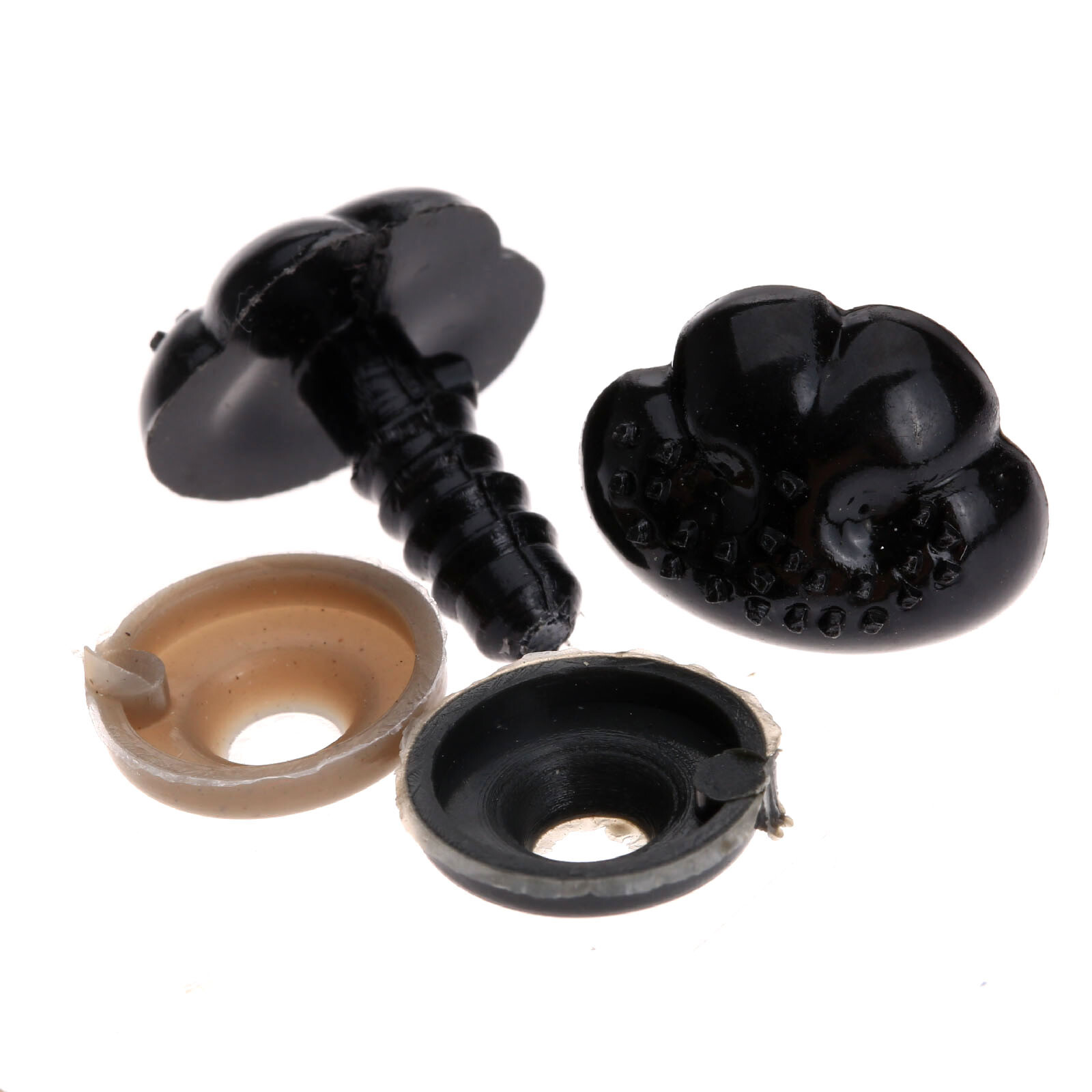 DIY Craft Black Plastic Safety Noses Buttons Stuffed Animal Bear Toy ...