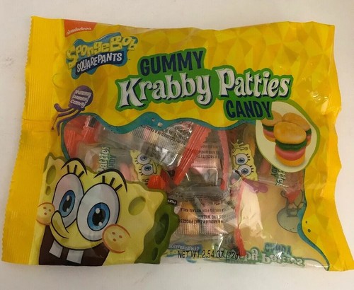 Nickelodeon Spongebob Squarepants Gummy Krabby Patties Candy 2.54Oz See ...