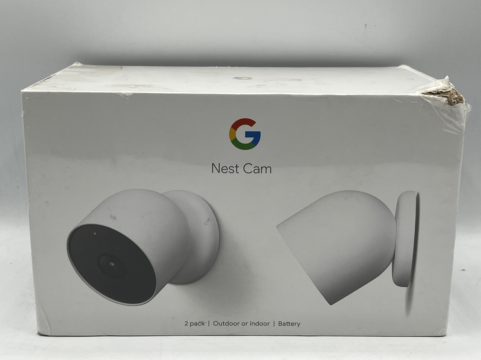 Google Nest Cam G3AL9 GA01894-US Security Camera 2 Pack Snow New Sealed