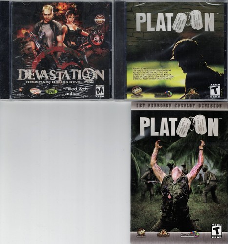 Devastation and Platoon 1st Airborne Cavalry Division Pc New XP 2 War Games | eBay