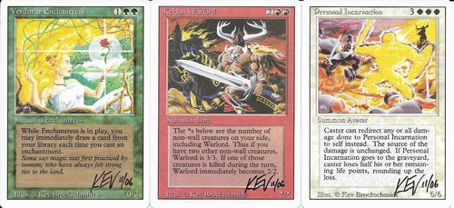 COMPLETE SET of MTG REVISED (3rd Edition) Kev Brockschmidt-SIGNED ...