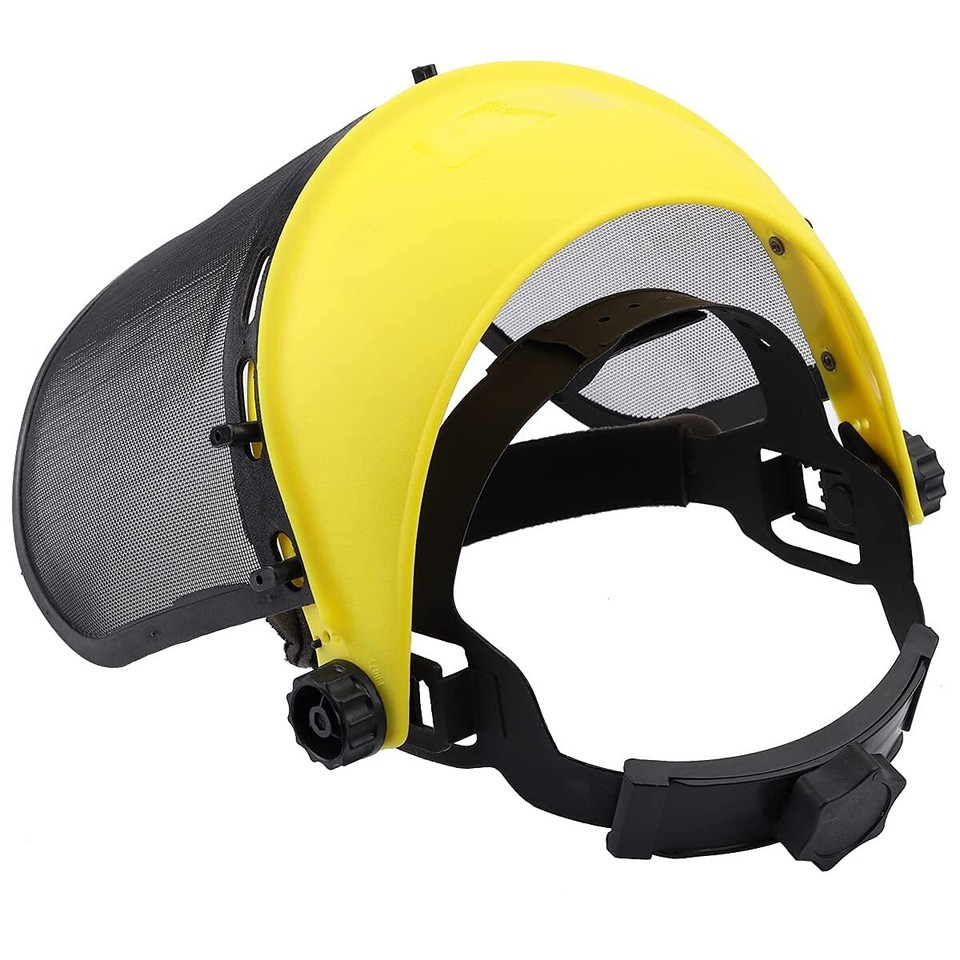 Chainsaw Weeding Full Face Shield Mesh Visor for Chainsaw Trimmer Pole ...