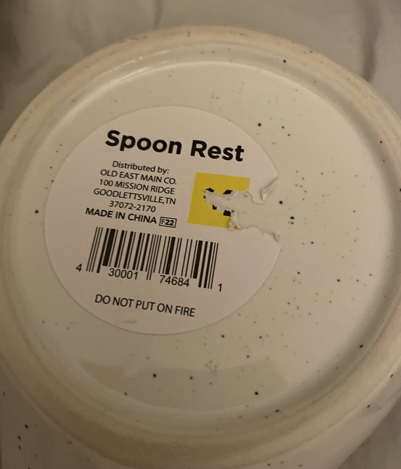 Old East Main Co Welcome To Our Patch Ceramic Spoon Rest New Farmhouse ...