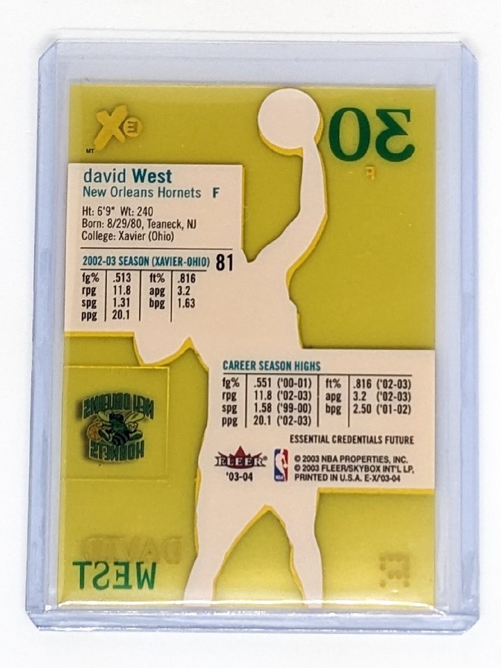 2003-04 E-X Essential Credentials Future Missing Serial Number #81 ...