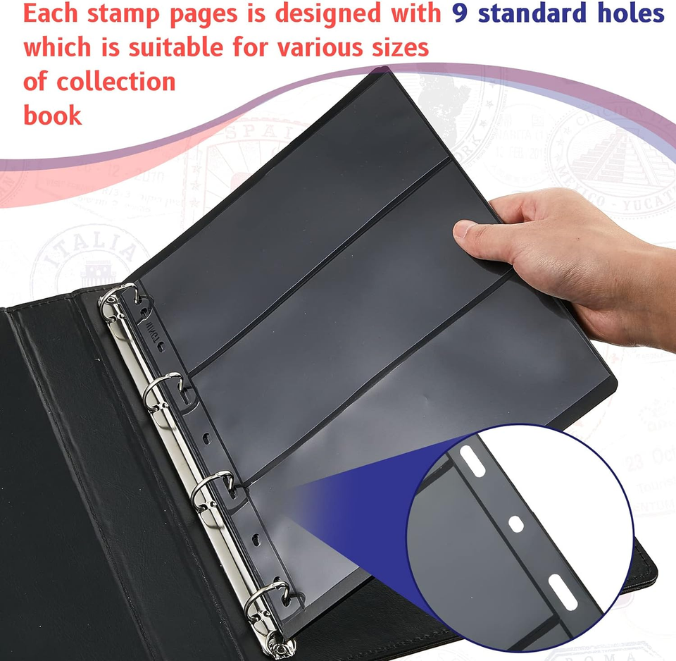 20 Sheets Stamp Pages Collector Stamp Collecting Album Binder Standard ...