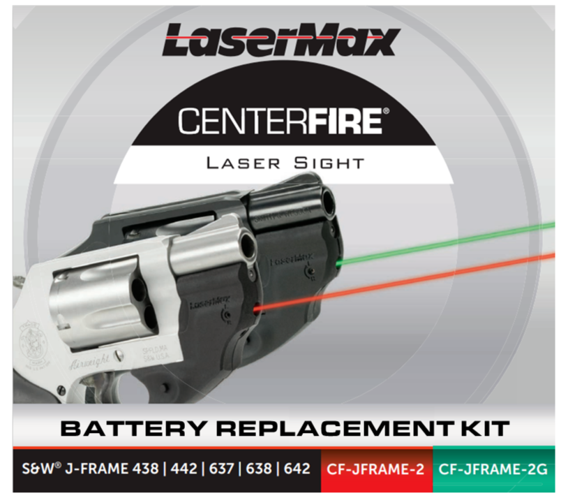 LaserMax Laser Battery Replacement Kit tools battery instructions S&W J ...