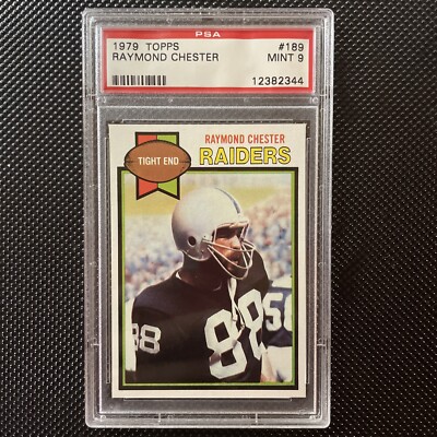 1979 RAYMOND CHESTER #189 Topps PSA 9 Mint Oakland Raiders (pop48) | eBay