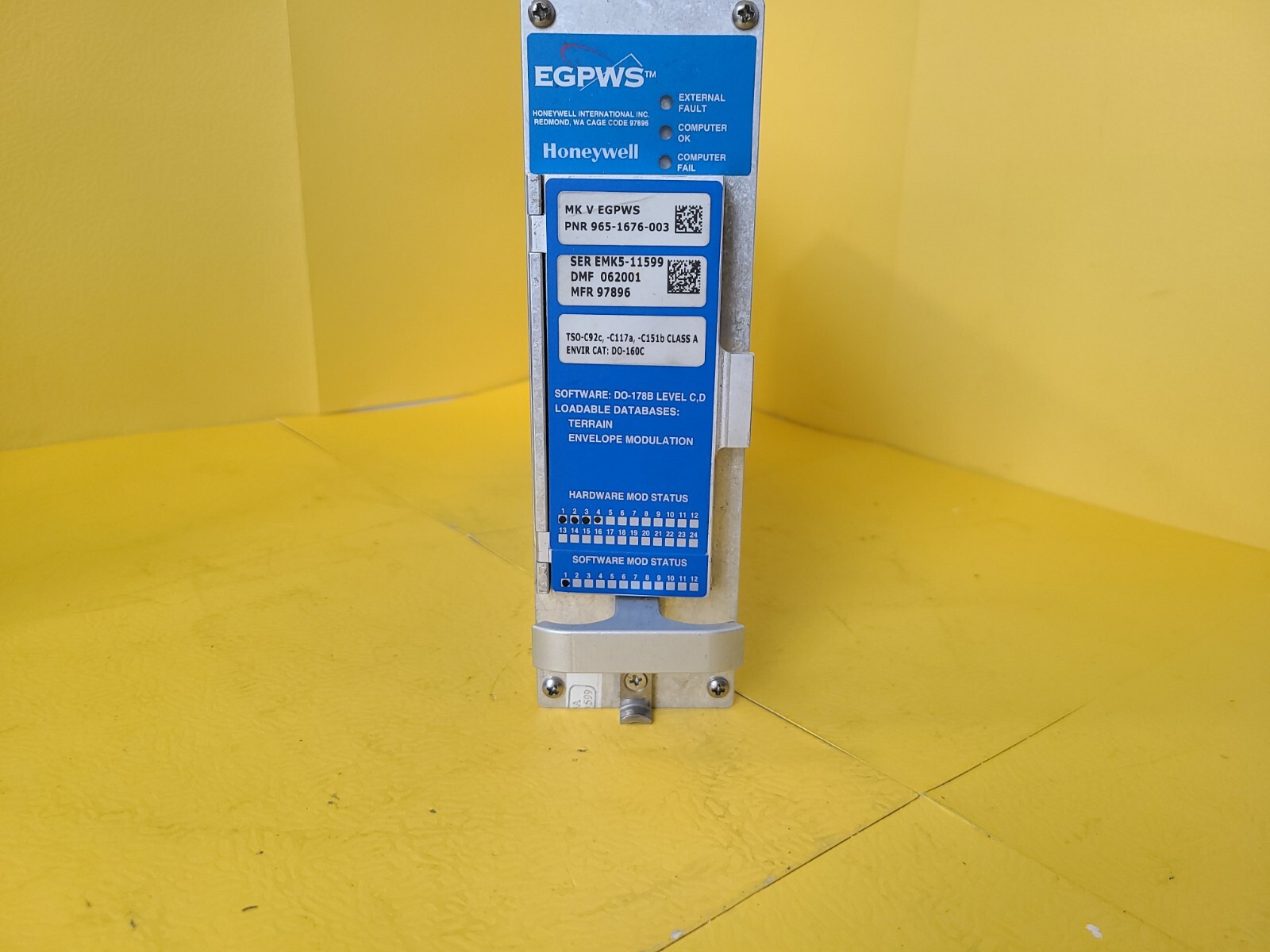 Honeywell EGPWS MK 5 Ground Proximit Warning Computer 965-1676-003 for ...