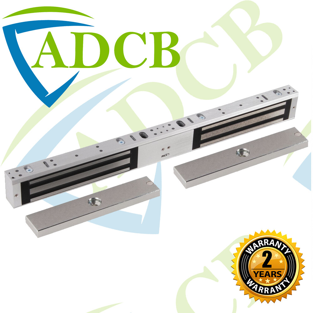 Internal Double Slimline Maglock 280kg Holding Force 12V 24V Aluminium ...