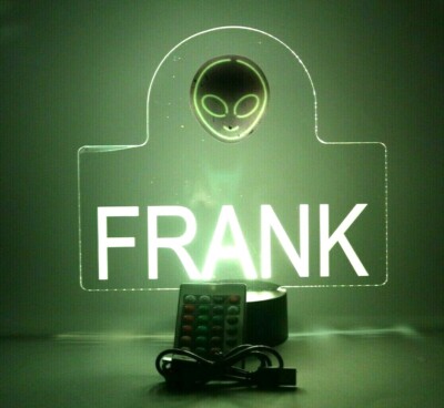 Out Of This World Alien Face Head Extraterrestrial Light Lamp LED ...