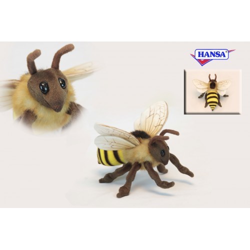 22cm Hansa Honey Bee Plush Soft Cuddly Realistic Stuffed Animal Toy ...